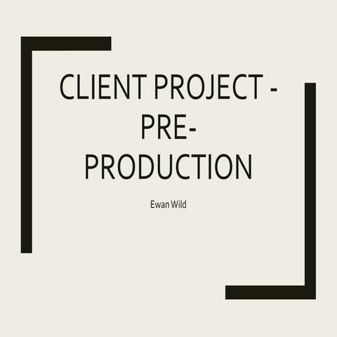 Art Gallery - pre production | PPTX