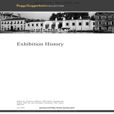 Exhibition history | PDF