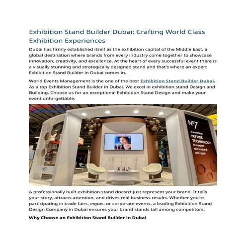 Exhibition Stand Builder Dubai- Crafting World-Class Exhibition Experiences.docx