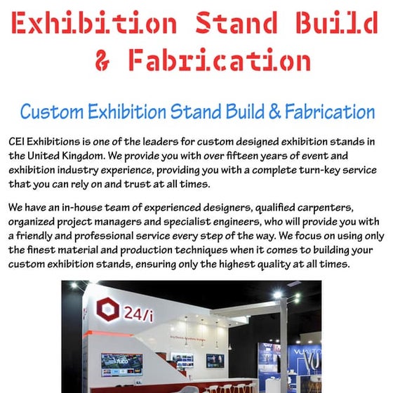 Exhibition stand project management | PDF