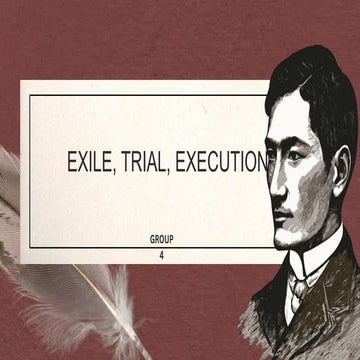 Jose Rizal's Exile, Trial, and Execution | PPTX