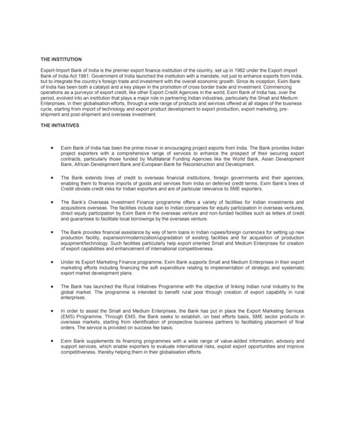 Exim bank | PPT