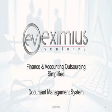 Eximius document management system overview | PPTX