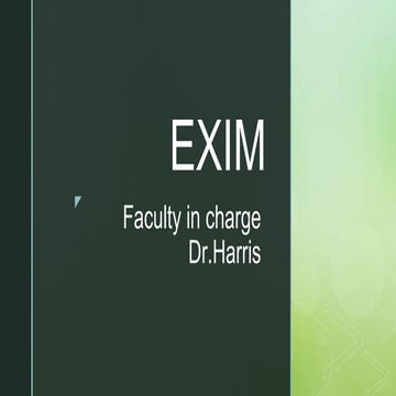 EXIM UNIT 1.pptx Dr.Harris Kumar | PPT