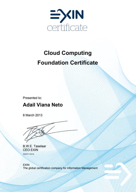 Cloud Cert EXIN | PDF