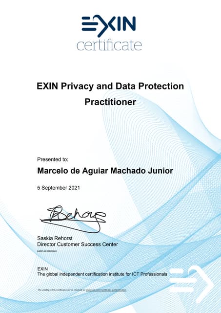 EXIN EPI CDCP | PDF