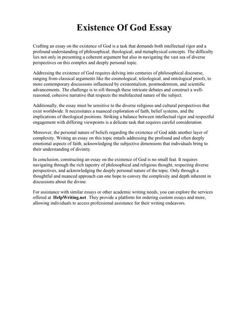 Who Is God Essay.pdf