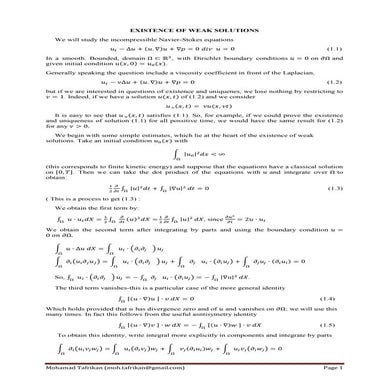 Existence of weak solutions | PDF | Web Development | Internet