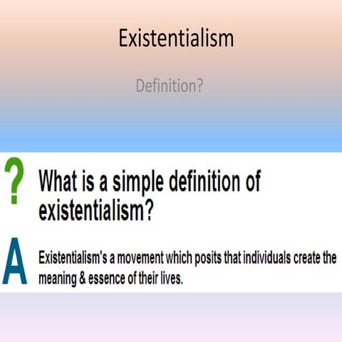 Existentialism | PPTX