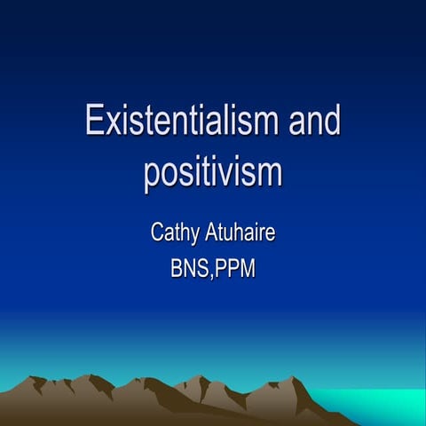 Existentialism presentation | PPTX