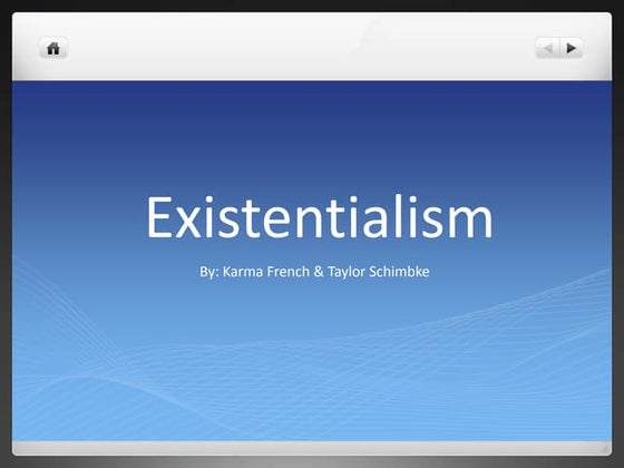 EXISTENTIALISM | PPTX