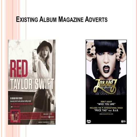 Existing Album Magazine Adverts | PPTX