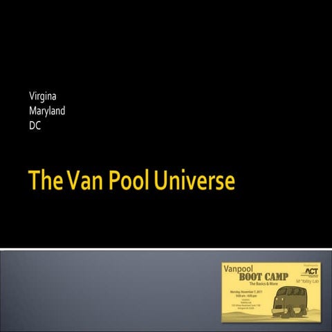 Existing Vanpool Universe - by Holly Morello - Potomac and Rappahannock ...