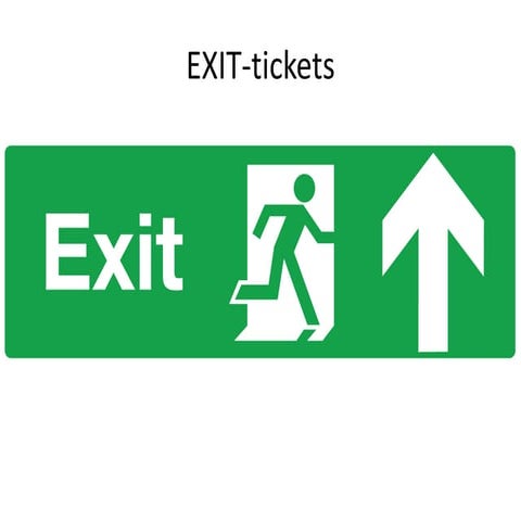 Exit tickets | PPT