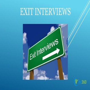 Exit Interviews | PPTX