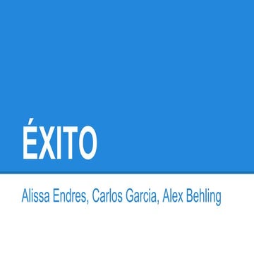 Exito presentation 1 | PPTX