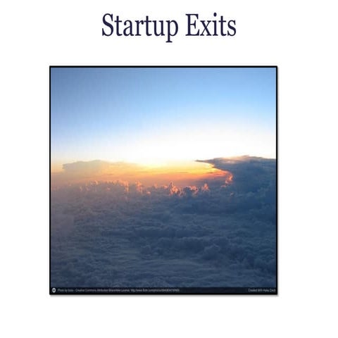 Startup Exits | PDF | Financial Industry | Industries