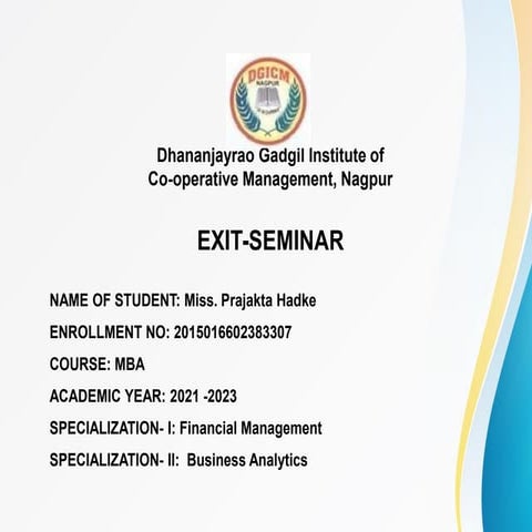 Exit Seminar By Prajakta.pdf