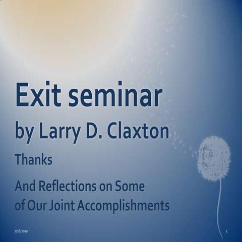 Exit_Seminar_U_S_EPA | PPSX