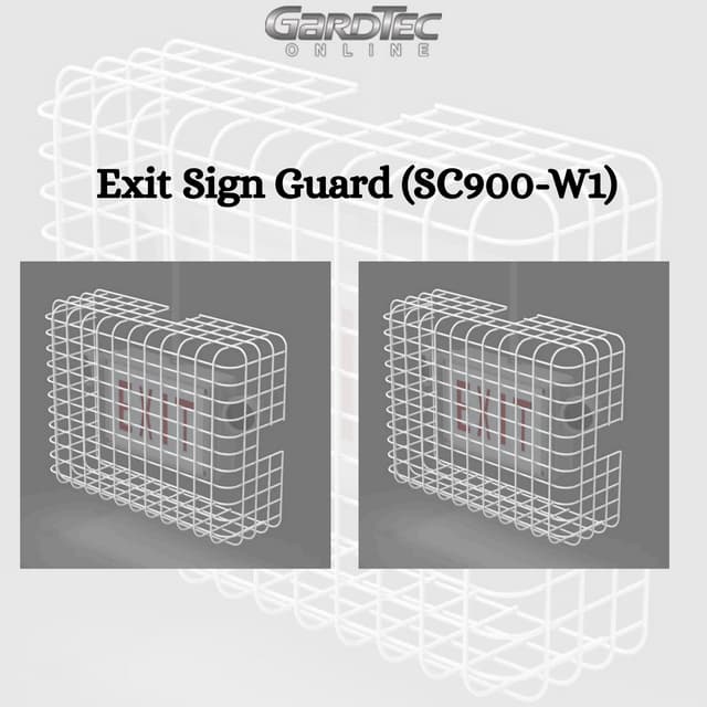 Exit Sign Guard (SC900-W1) | Protective Cover for Signs | PDF