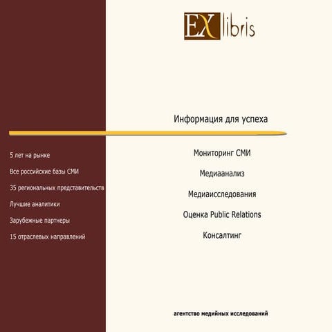 Ex Libris: ваш персональный навигатор в медиапространстве | PPT