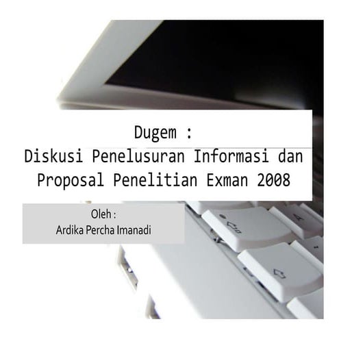 Exman - Sharing Penelusuran Informasi Akademik | PDF