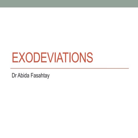 Exodeviations | PPTX