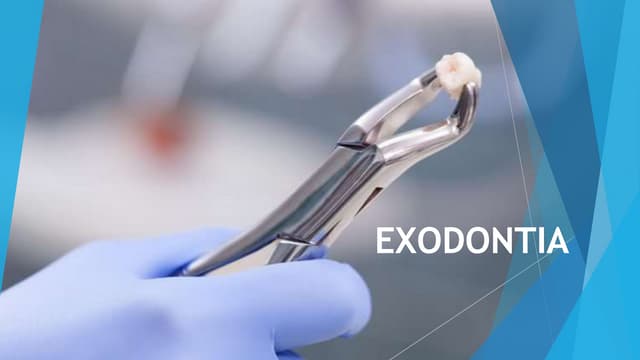 Exodontia Principles and Techniques | PDF