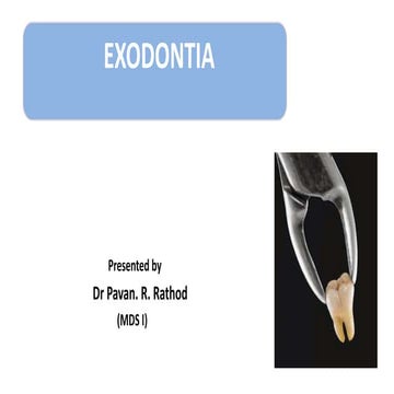 Exodontia Principles and Techniques | PDF