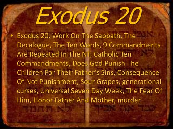 The Story and the History of Exodus - Part 8: Moses, the Mountain, and ...