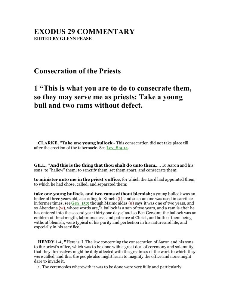 Exodus 29 Commentary exodus-29-commentary