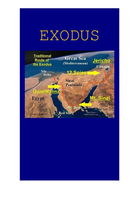 Summary of Exodus, Leviticus, Numbers and Deuteronomy | PPT