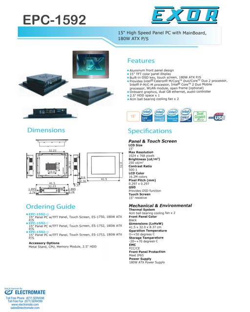 Exor epc 7166-datasheet | PDF