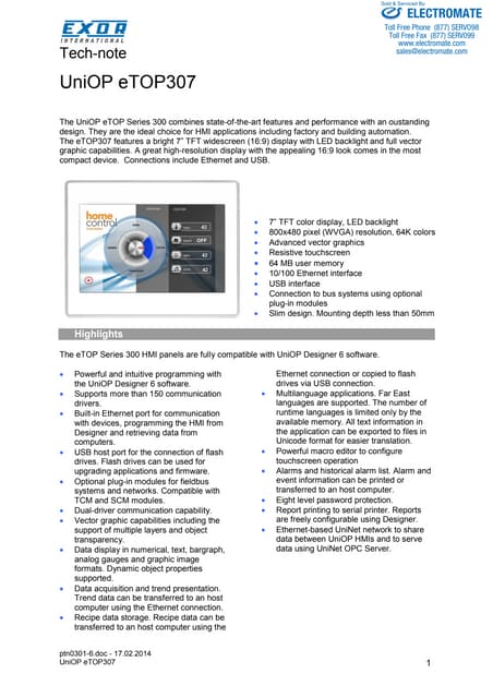 Exor cp10 g-04_specsheet | PDF | Computer Peripherals | Computing