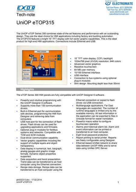 Exor e top03_specsheet | PDF | Consumer Electronics | Technology ...