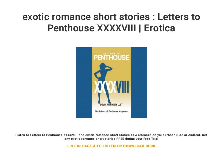 Exotic Romance Short Stories Letters To Penthouse Xxxxviii Erotica