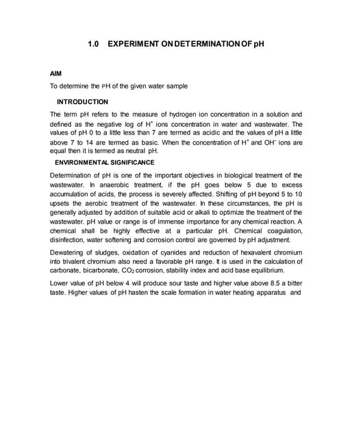 pH determination (electrometric method) | PPTX