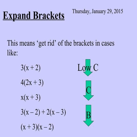 Expand brackets 5 | PPT