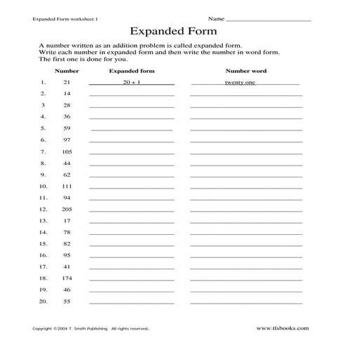 Expandedform1 | PDF