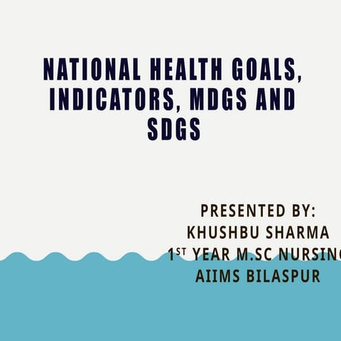 SDG (Sustainable Development Goals) Explained target 3 | PPTX