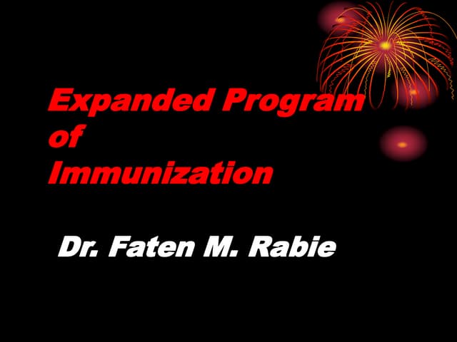 Expanded Program On Immunization Pptx
