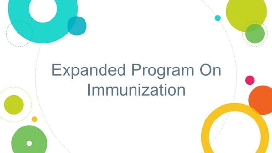 Expanded Program On Immunization Ppt