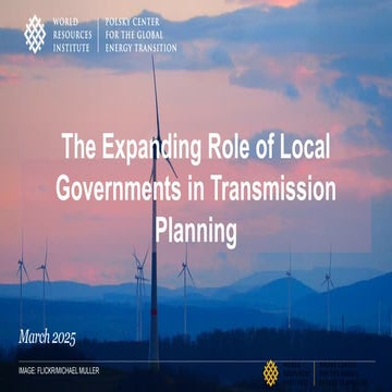 The Expanding Role of Local Governments in Transmission Planning | PPT