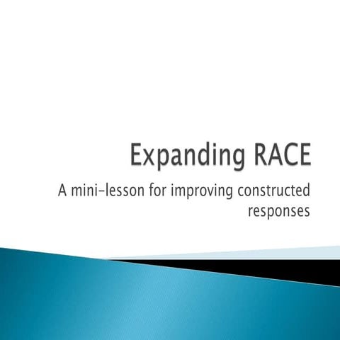 Expanding R.A.C.E. | PPT