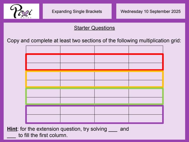 Expand brackets and_factorise | PPT