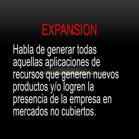Expansion ...