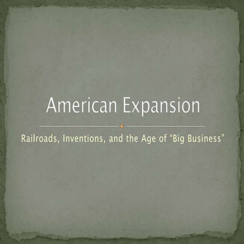 American Expansion and Reform | PPT