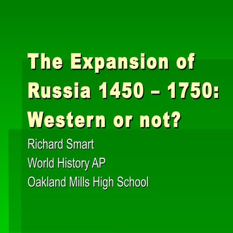 Expansion Of Russia | PPT