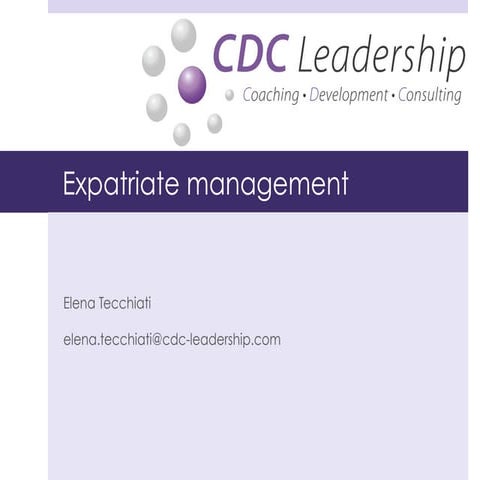 Expatriate management | PDF