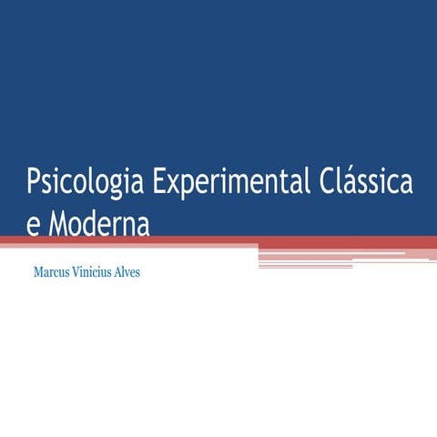 Psicologia Experimental | PPTX